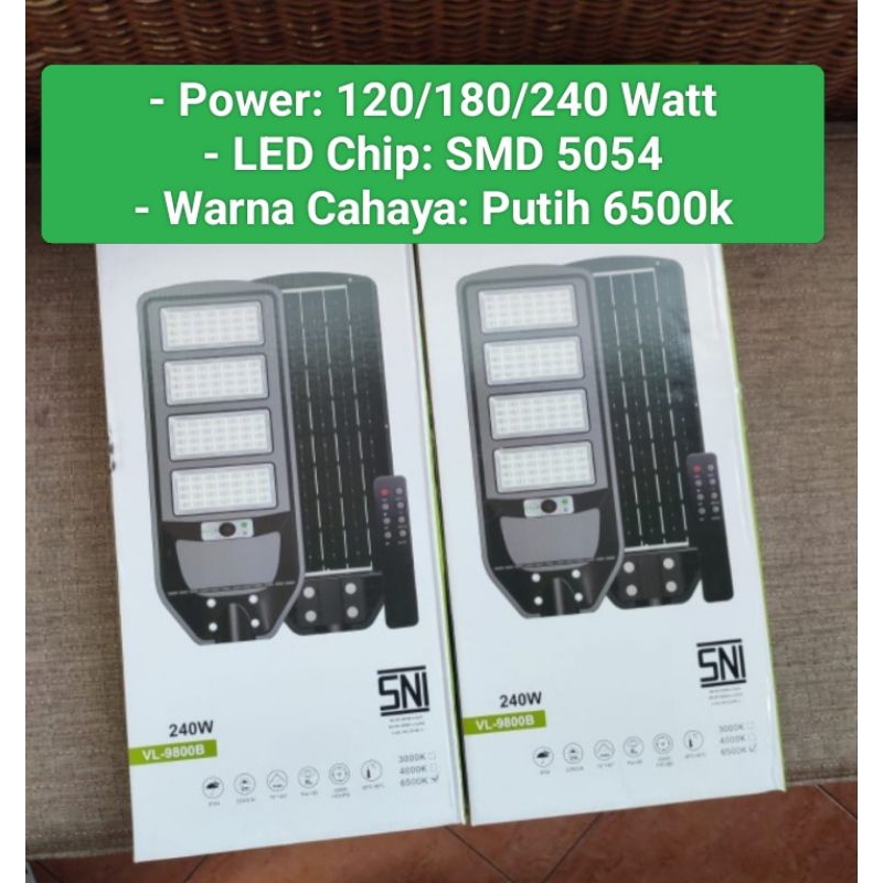 Jual VACOLUX Lampu Jalan PJU LED Solar Cell 120W 180W 240W Panel Surya ...