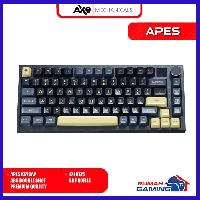 Jual AXE MECHANICALS - SA Profile - Apes - ABS - Double Shot - Keycap ...