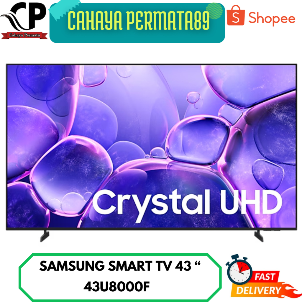 Jual SAMSUNG 43U8000F CRYSTAL UHD 4K SMART TV SAMSUNG 43 INCH UA43U8000FKXXD NEW SERIES (2025 ...