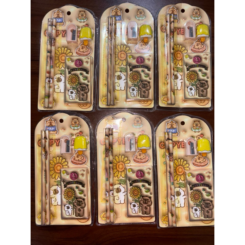 Jual satu set alat tulis capibara | Shopee Indonesia