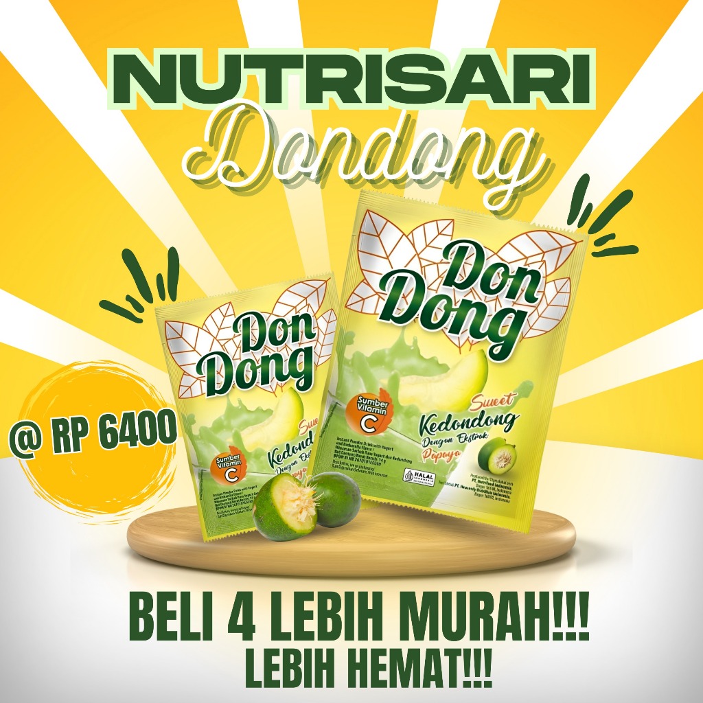 Jual Nutrisari Don Dong Minuman Serbuk Sweet Kedondong Sumber Vit C ...