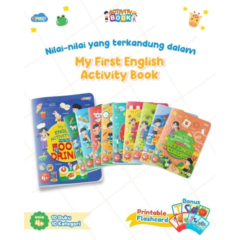 Jual My First English Activity Books Arasy 4 tahun keatas Bonus ...
