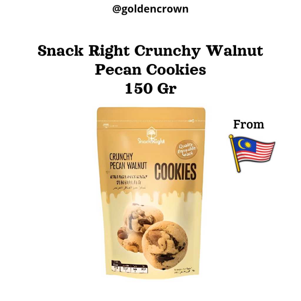 Jual Snack Right Crunchy Walnut Pecan Cookies / Kukis dengan Kacang ...