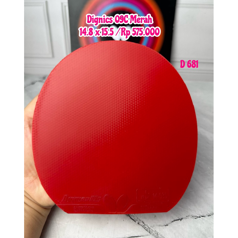 Jual second karet tenis meja pingpong butterfly dignics 09C Merah original market japan | Shopee ...