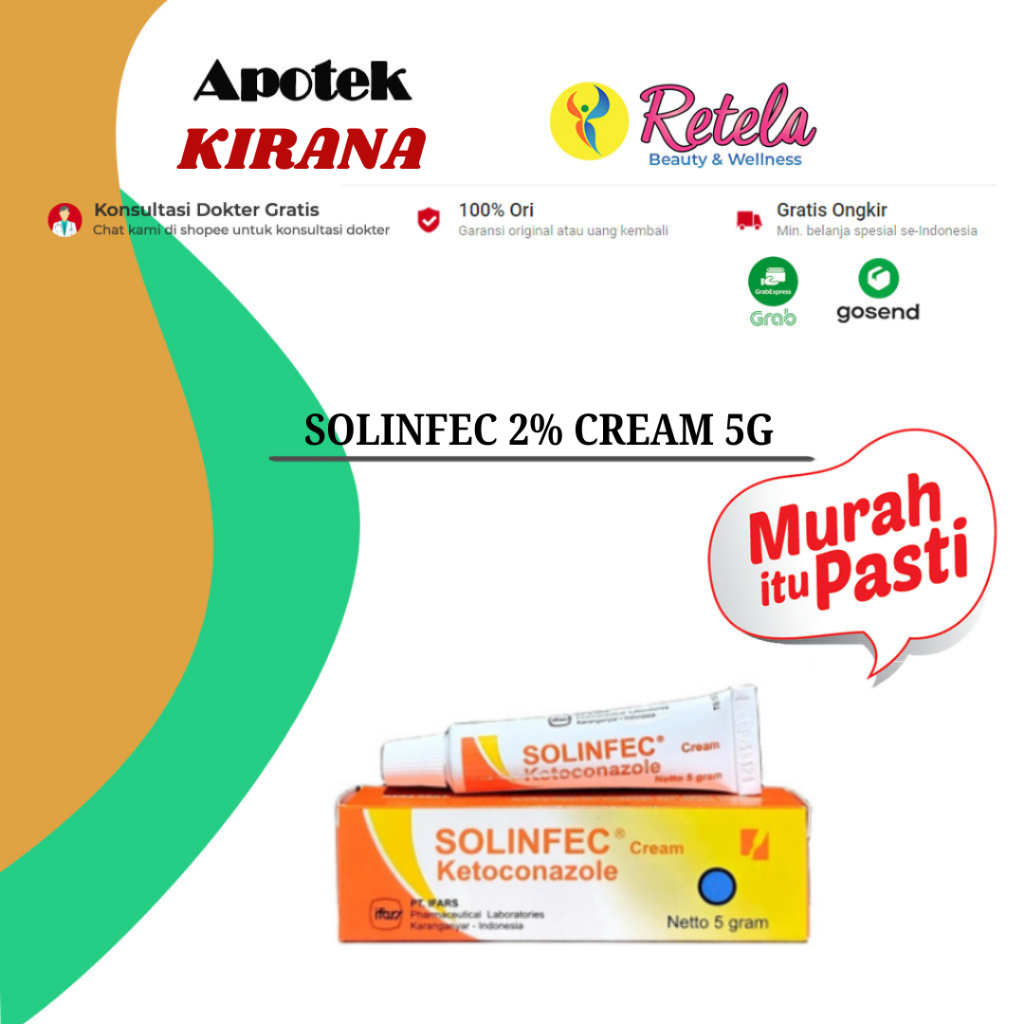 Jual SOLINFEC 2% CREAM 5G | Shopee Indonesia