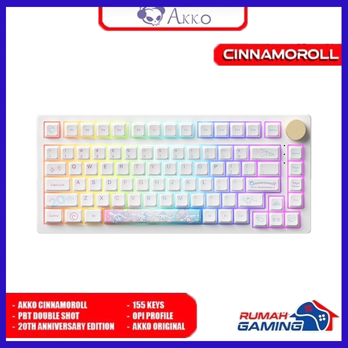 Jual AKKO - Cinnamorol - 20TH - Annivarsary - OPI PROFILE - Keycap ...
