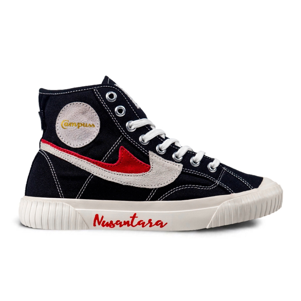 Jual Campuss Garuda High Black Sepatu Unik Nusantara Sneakers Casual ...