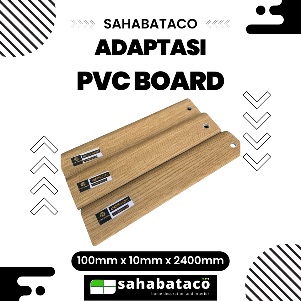 Jual Lis Adaptasi PVC Board 10 cm - Aksesoris Lantai Vinyl | List SPC Flooring | Shopee Indonesia