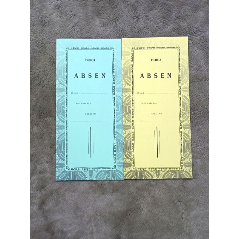 Jual Buku Absensi Besar / Buku Absen Murid 52 kolom HARGA 1 BUKU ...