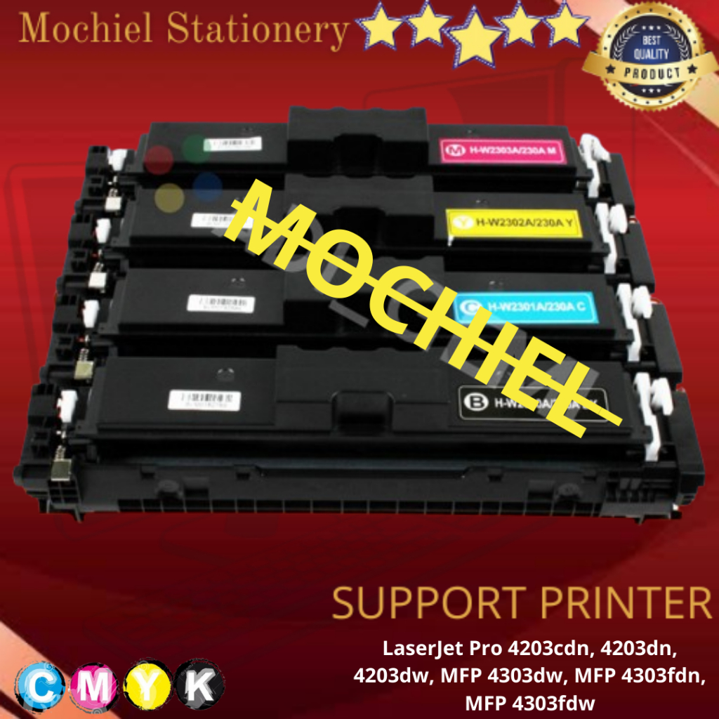 Jual 1Set Compatible Toner Cartridge HP 230A Black,Cyan,Yellow,Magenta ...