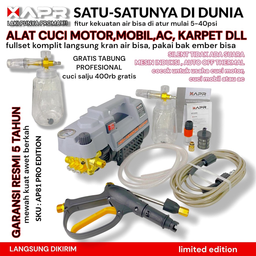 Jual APR AP81 Steam cuci mobil motor ac jet cleaner semprot air taman ...