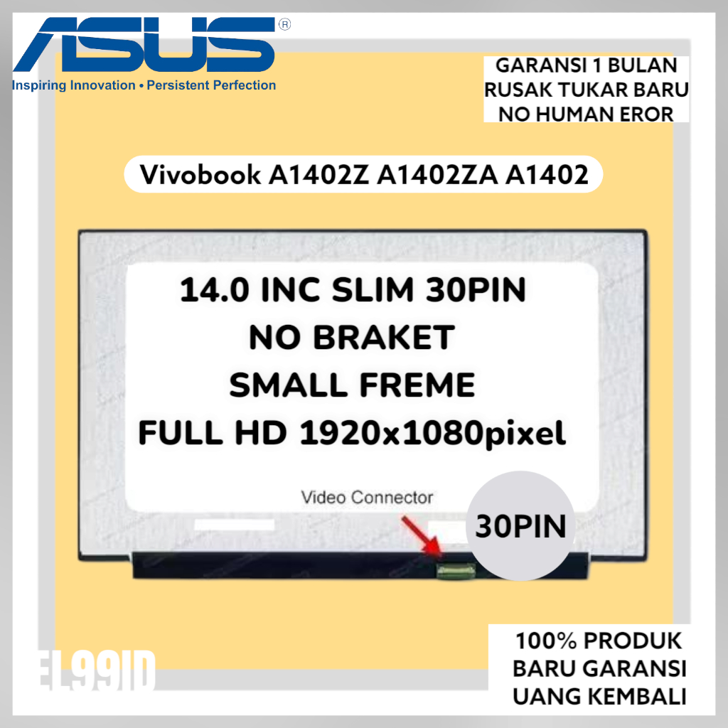 Jual LCD LED Asus Vivobook A1402Z A1402ZA A1402 | Shopee Indonesia
