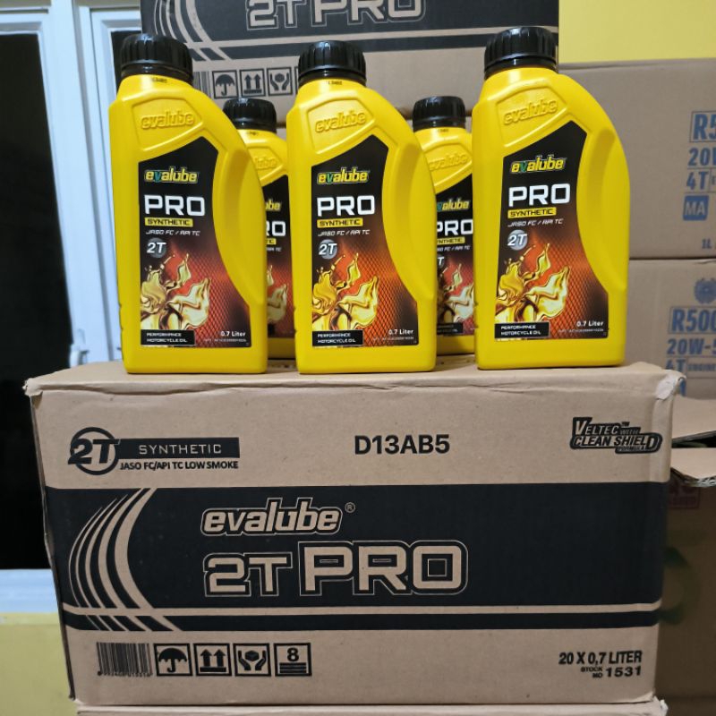 Jual OLI EVALUBE 2T PRO PERDUST ISI 20BOTOL(700ML).. | Shopee Indonesia