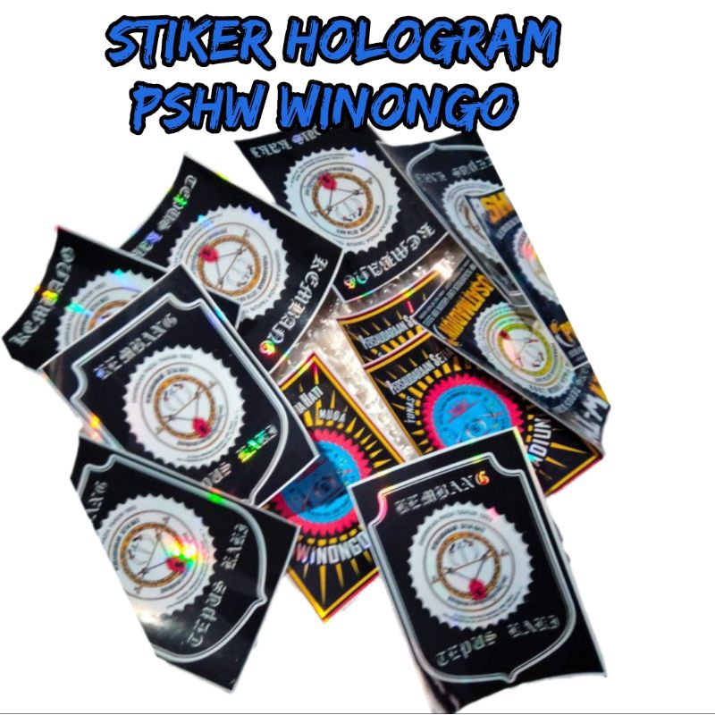 Jual Stiker lambang PSHw Stiker Hologram Anti AIR tanpa minimal order ...