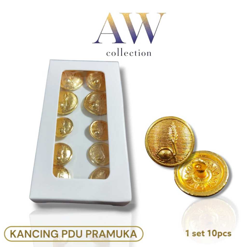 Jual Kancing PDU Pramuka Tunas cor premium warna Gold ( motif ...