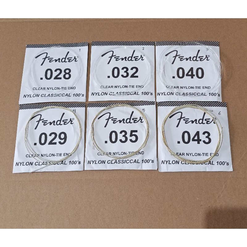 Jual Senar Gitar Fender Nilon Eceran Satuan Senar Nylon | Shopee Indonesia