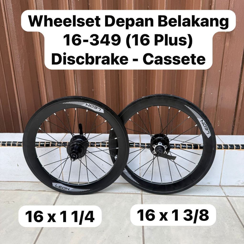 Jual Wheelset Sepeda 16 349 Discbrake Sprocket Cassete | Shopee Indonesia
