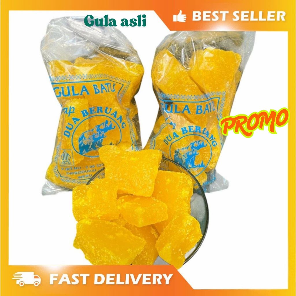 Jual Dua Beruang Gula Asli Gula Batu Kuning Khas Cirebon Kemasan 1kg ...