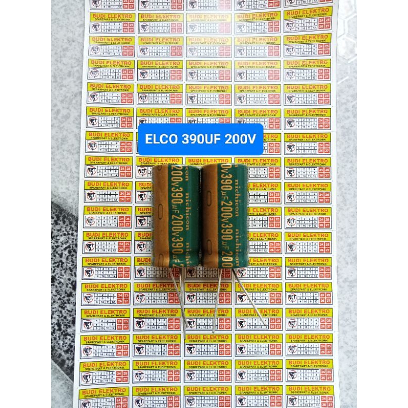 Jual ELCO 390uf 200V CAPASITOR ELCO | Shopee Indonesia
