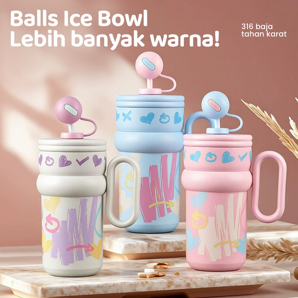 Jual [COD]tumbler Stainless Vacuum 540ml Portable Thermos Botol minum besar/ aesthetic/ tahan ...