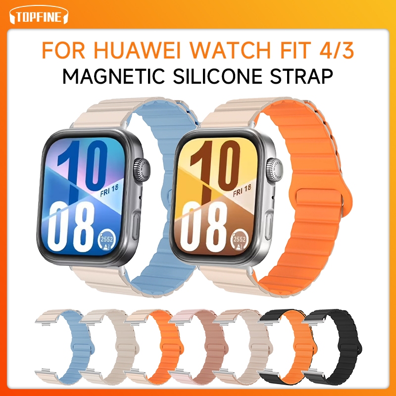 Jual STRAP HUAWEI WATCH FIT 4 / 4PRO Tali Huawei fit 3Magnetic Silicone ...