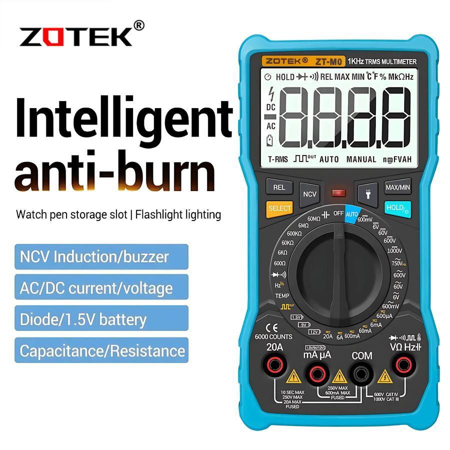 Jual Zotek ZT-M0 Dual Mode True RMS Digital Multimeter AC and DC ...