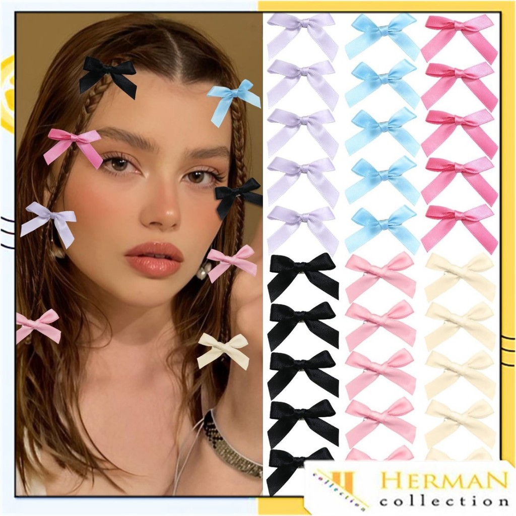 Jual HC Jepit Rambut Model Pita Mini Lucu Simple Klip Poni Gaya Korea ...