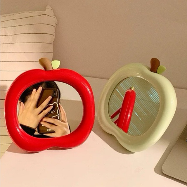 Jual [moncheriland] Apple Mirror kaca cermin apel cute korean mirror ...