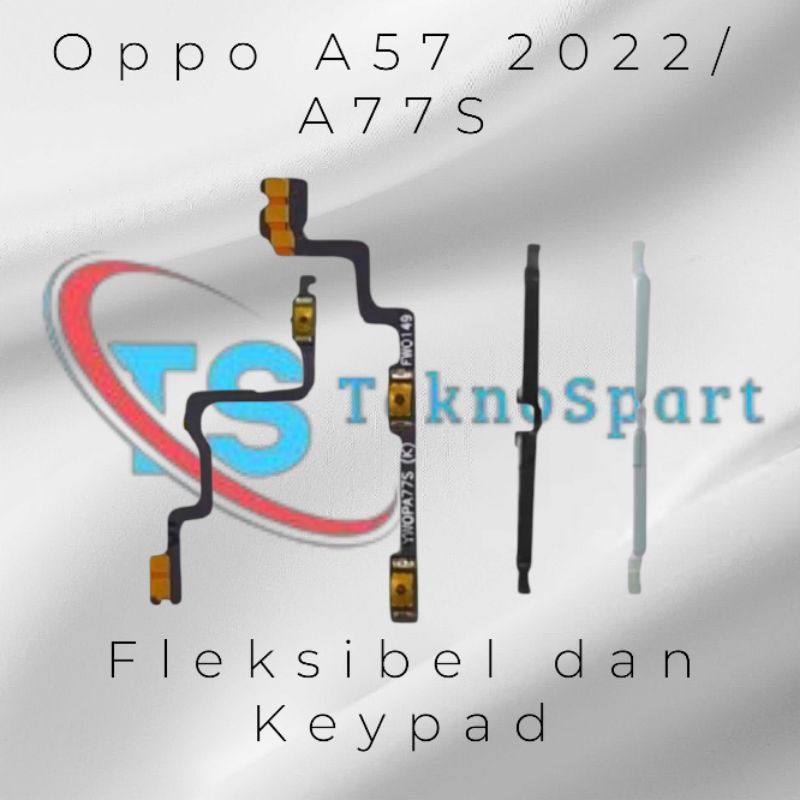 Jual Fleksibel On/Off Volume + Keypad Oppo A57 2022/A77S Original | Shopee Indonesia