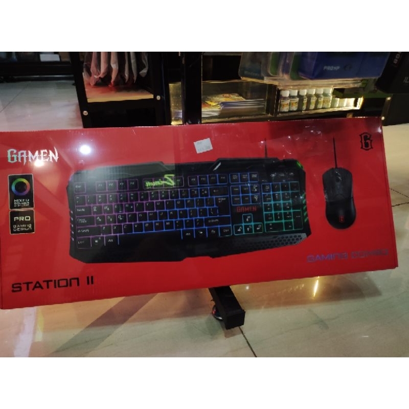 Jual KEYBOARD MOUSE GAMEN STATION II RGB | Shopee Indonesia