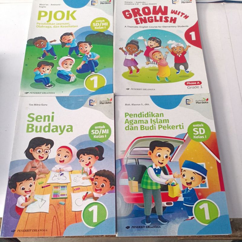 Jual buku paket pelajaran kelas 1 SD kurikulum merdeka | Shopee Indonesia
