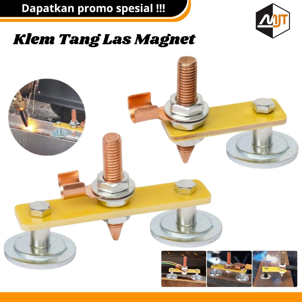 Jual Klem Tang Las Magnet Single/Double Head Kepala Kabel Stang Massa ...