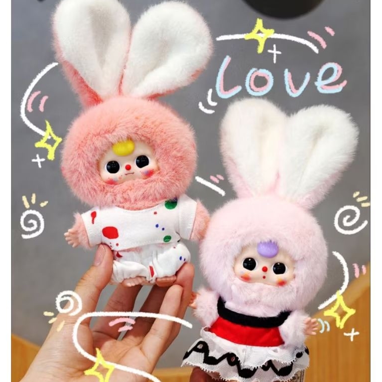 Jual Baby Three mini tiny rabbit original - baby three mini bunny pink ...