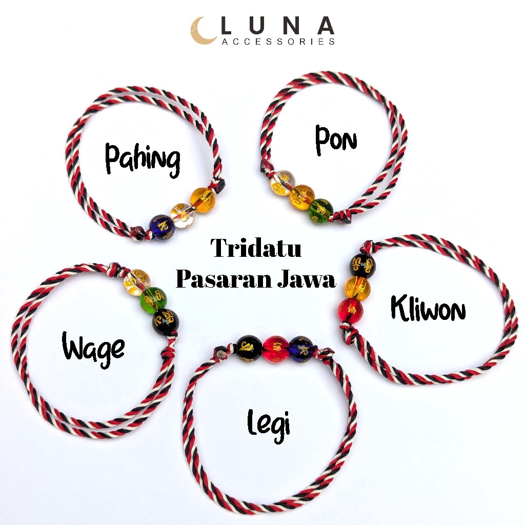 Jual [LN00032] Gelang Tridatu Tibet Hari Pasaran Jawa Pon Wage Kliwon ...
