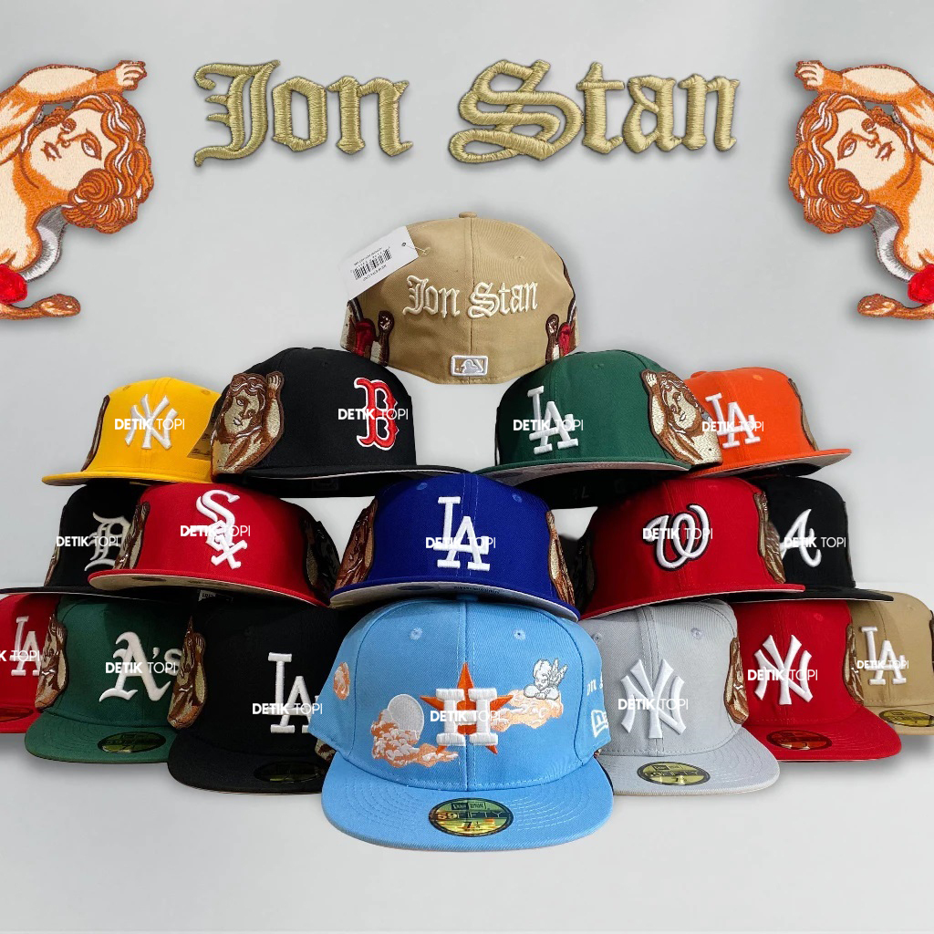 Jual Topi Snapback Fitted Jon Stan Blue White Black Red Kids Bordir ...