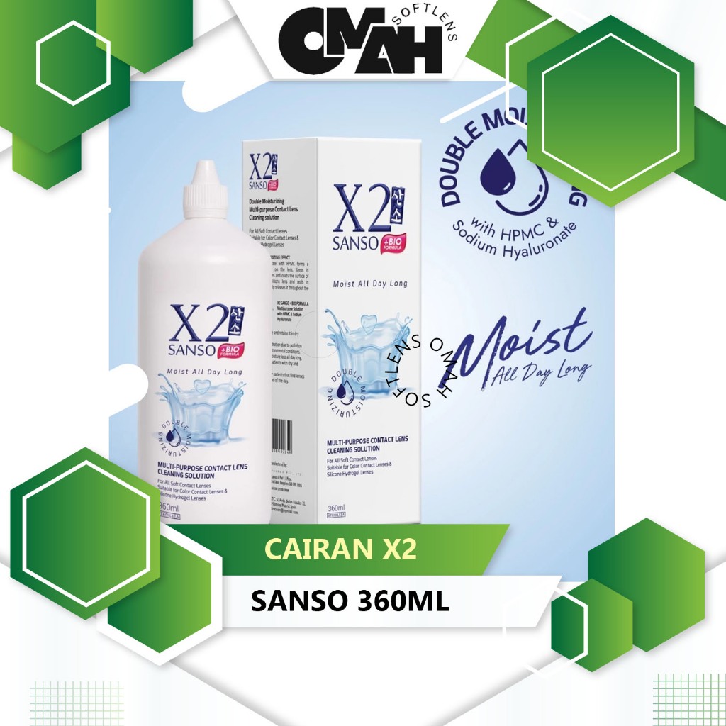 Jual Air Softlens X2 Sanso 360ML / Cairan Softlens X2 Sanso 360ml / X2 Sanso 360ml / Cair ...