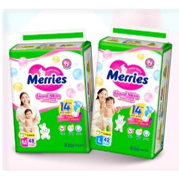 Jual (KEMASAN JUMBO ) Merries Good Skin Jumbo Size M48 pcs/ L42 Pcs ...