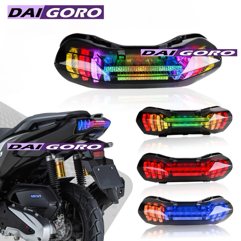 Jual Lampu Stop Adv 150 160 3D Lazy Multicolor RGB 256 Mode Stoplamp ...