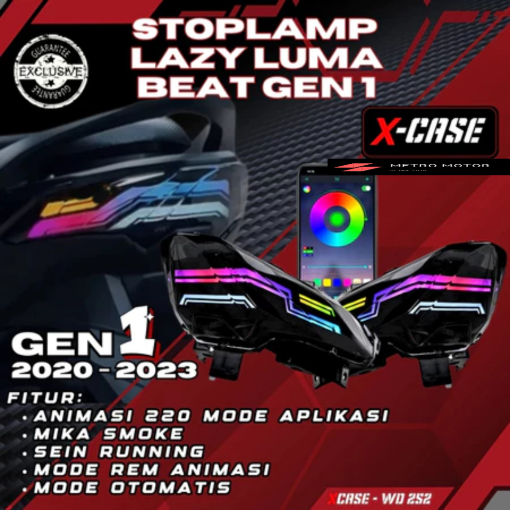 Jual Lampu Stop Beat Deluxe Lazy RGB Connect HP 200++ Click Mode ...