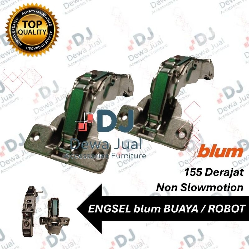 Jual Blum Engsel Buaya Robot Non Integreted Non Slowmotion 155 Derajat ...