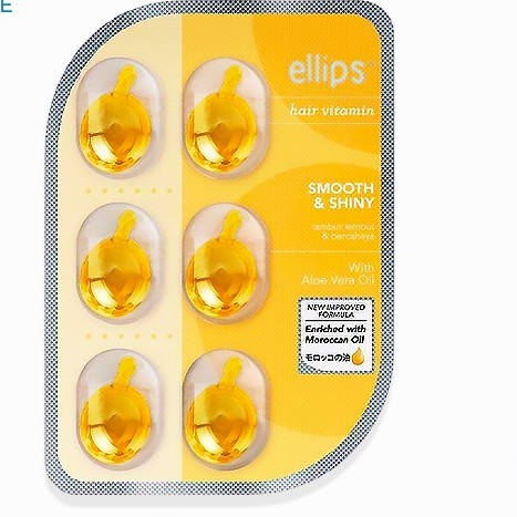 Jual Ellips Hair Vitamin Smooth & Shiny Sachet Isi 6 Butir ( Kuning ...