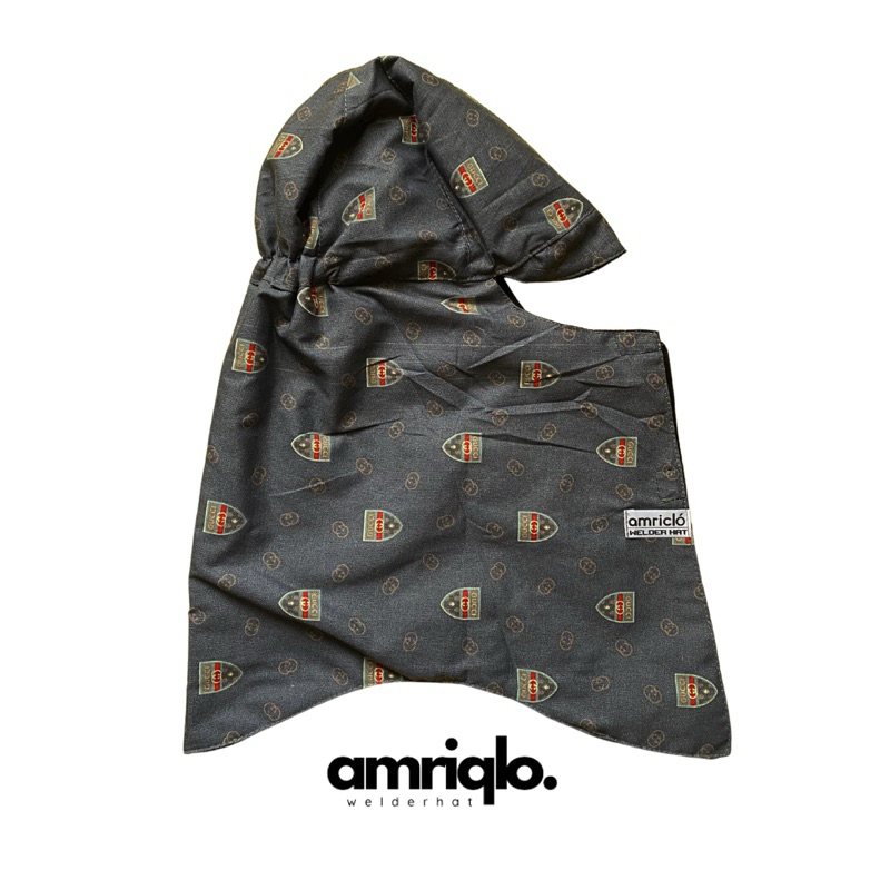 Jual Tupung Kerpus Sebo Topi Welder hat motif ABU GUCCI | Shopee Indonesia
