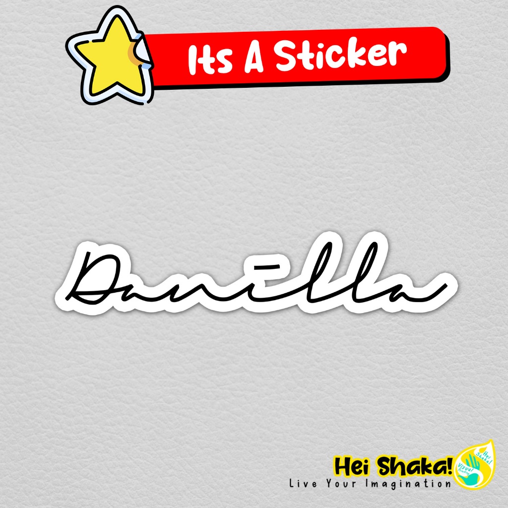 Jual Stiker Danilla Riyadi Logo Sticker Artis Musik Vinyl Anti Air ...