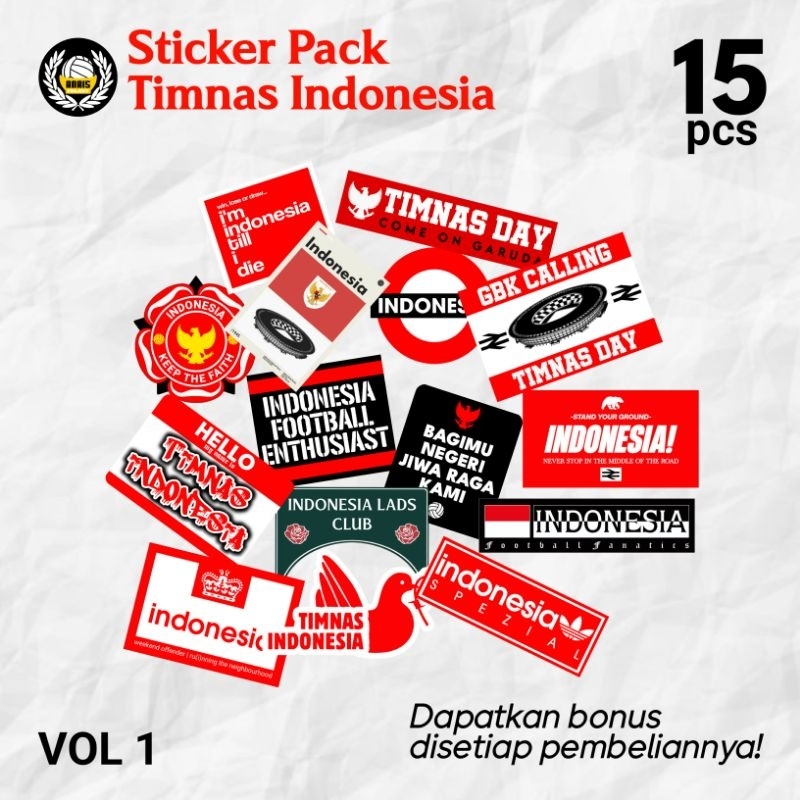 Jual Sticker Pack Timnas Indonesia | Skuad Garuda | Shopee Indonesia