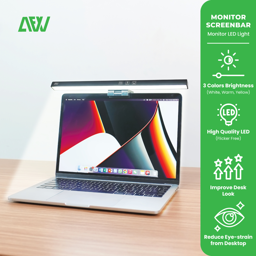 Jual AFW Lampu Screen Bar LED Monitor / Laptop / Light Bar | Shopee ...