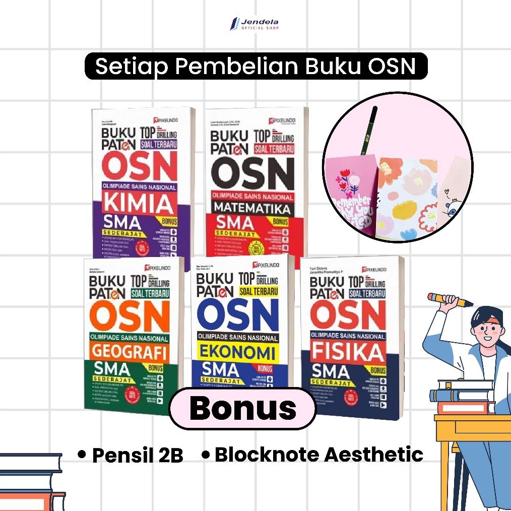 Jual KODE W32B Buku Paten OSN SMAMA Prediksi Soal OSN 225 Olimpiade Sains Nasional Matematika ...