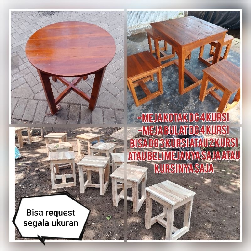 Jual Meja kotak kotak meja santai meja Warkop meja makan meja bakso ...