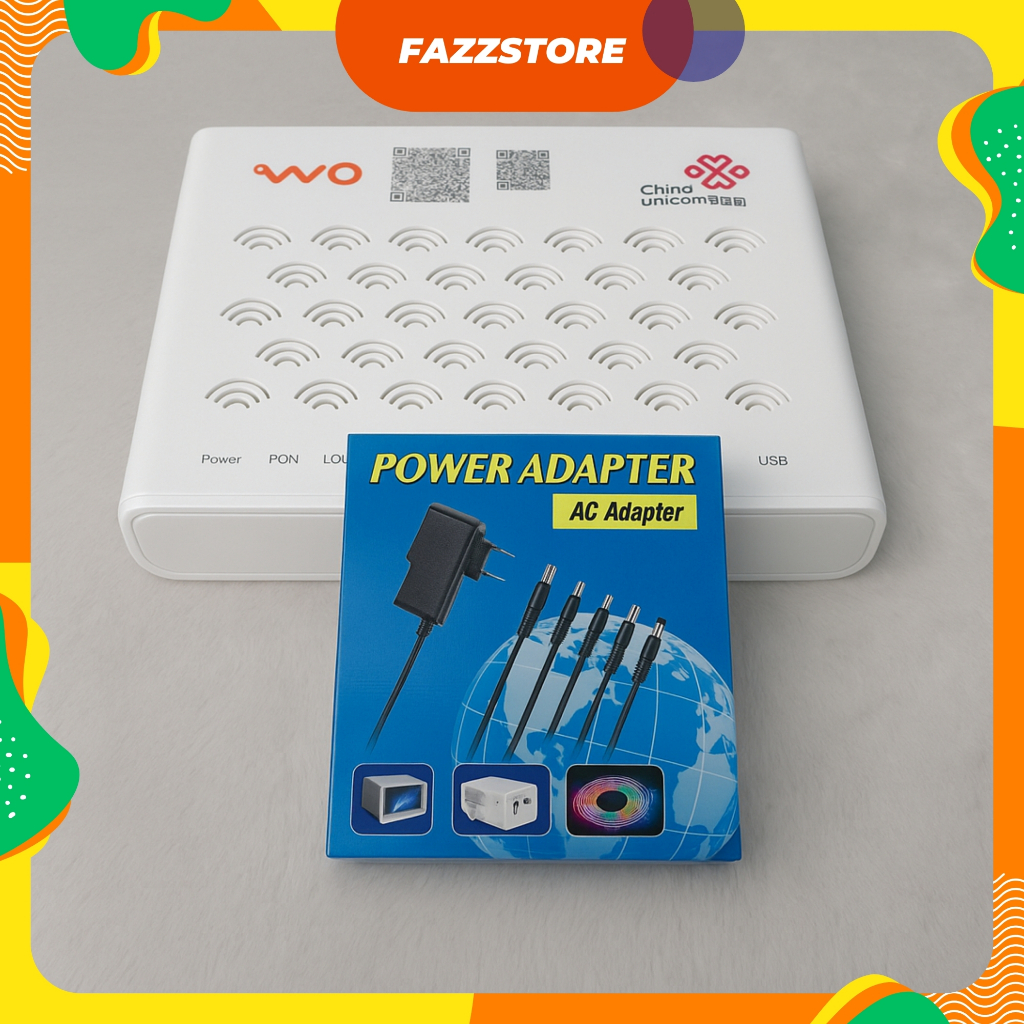 Jual ZTE F460 ONU EPON ONT Modem Router Wireless Dengan Adaptor Support ...