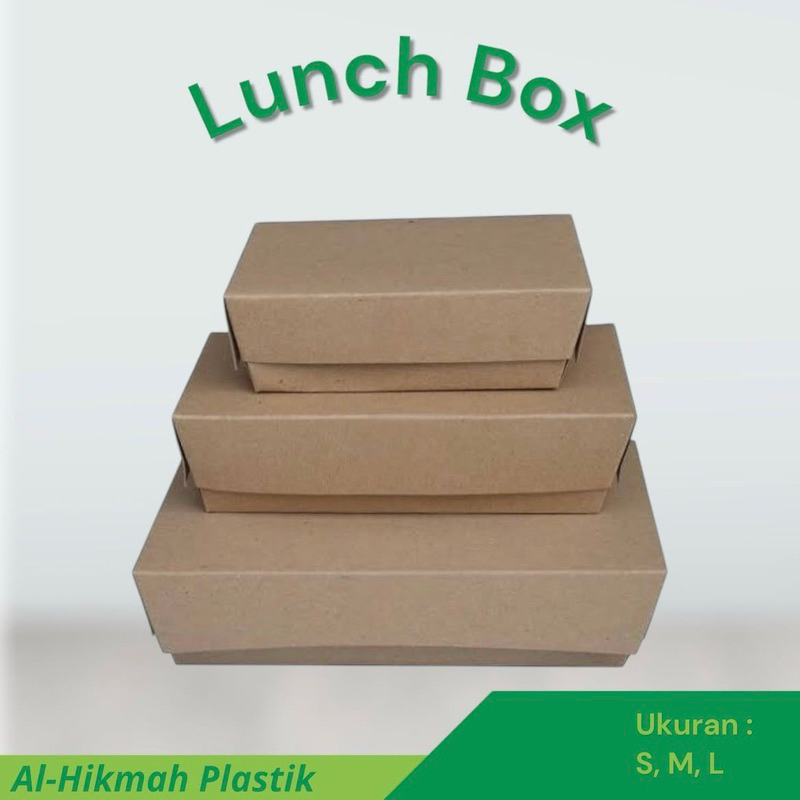 Jual Dus Lunch box Lembaran laminasi Uk. M dan L | Shopee Indonesia