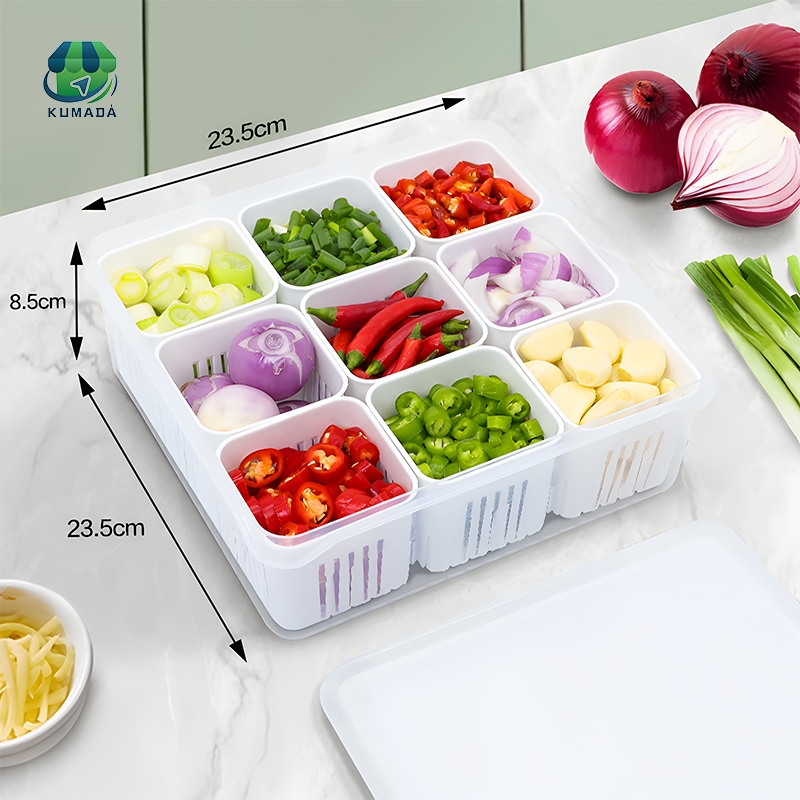 Jual kotak saringan wadah bawang sekat tempat buah sayuran dengan ...